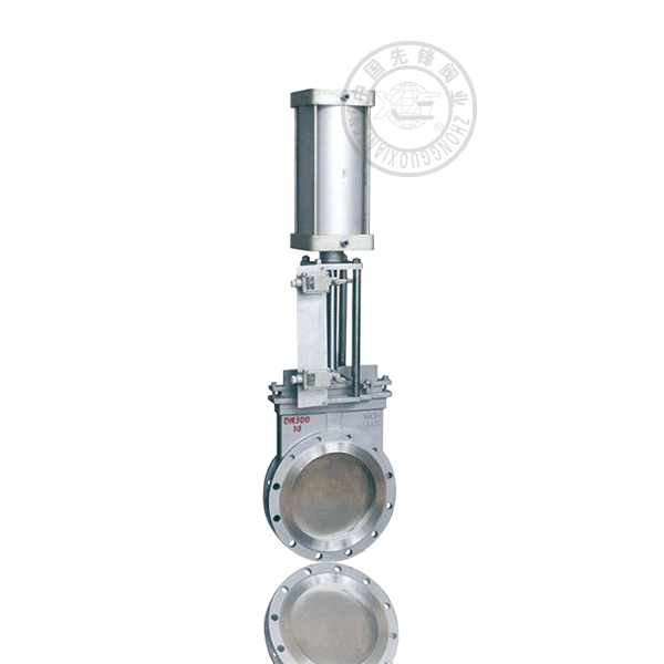 PZ673H-16P/R 气动法兰明杆楔式单闸板硬密封不锈钢（304、316）刀型闸阀-产品展示-上海先锋阀门制造有限公司